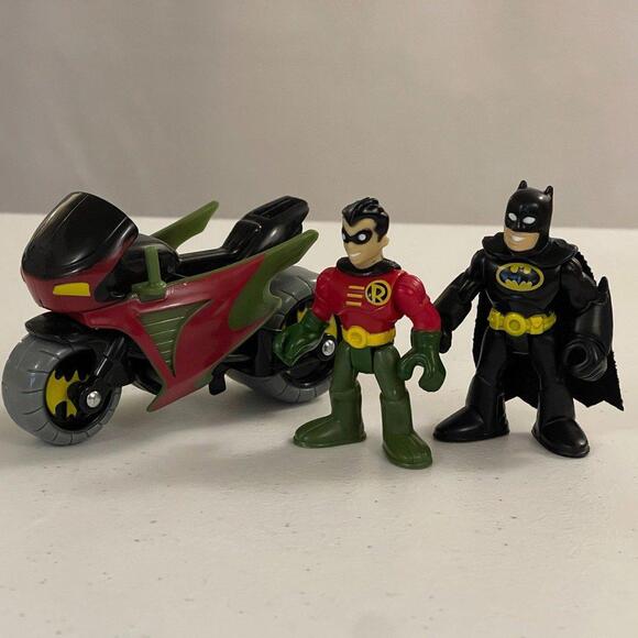 Fisher-Price | Toys | Dc Super Friends Robin Cycle With Batman Set Toy ...